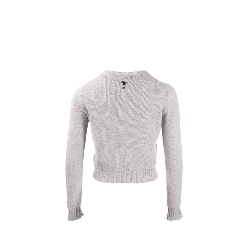 Dior Size 36 Chez Mio Sweater Cashmere Grey
