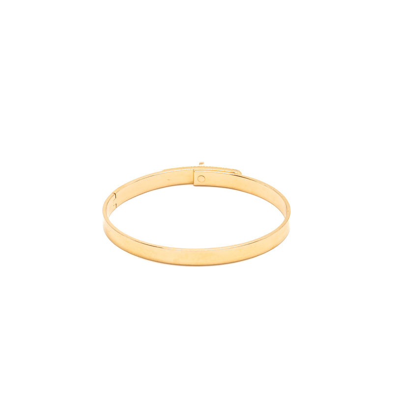 Hermes Size SH Kelly Bracelet, Small Model, Rose Gold, Diamonds