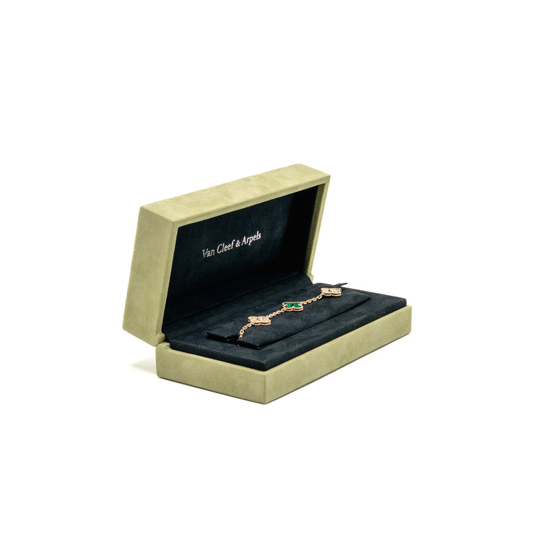 Van Cleef & Arpels Vintage Alhambra Bracelet Yellow Gold, Diamonds, Ma