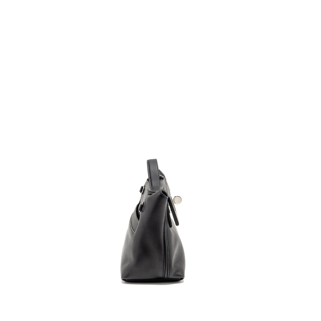 Hermes Mini 2424 24/24-21 Bag Swift Black SHW Stamp K