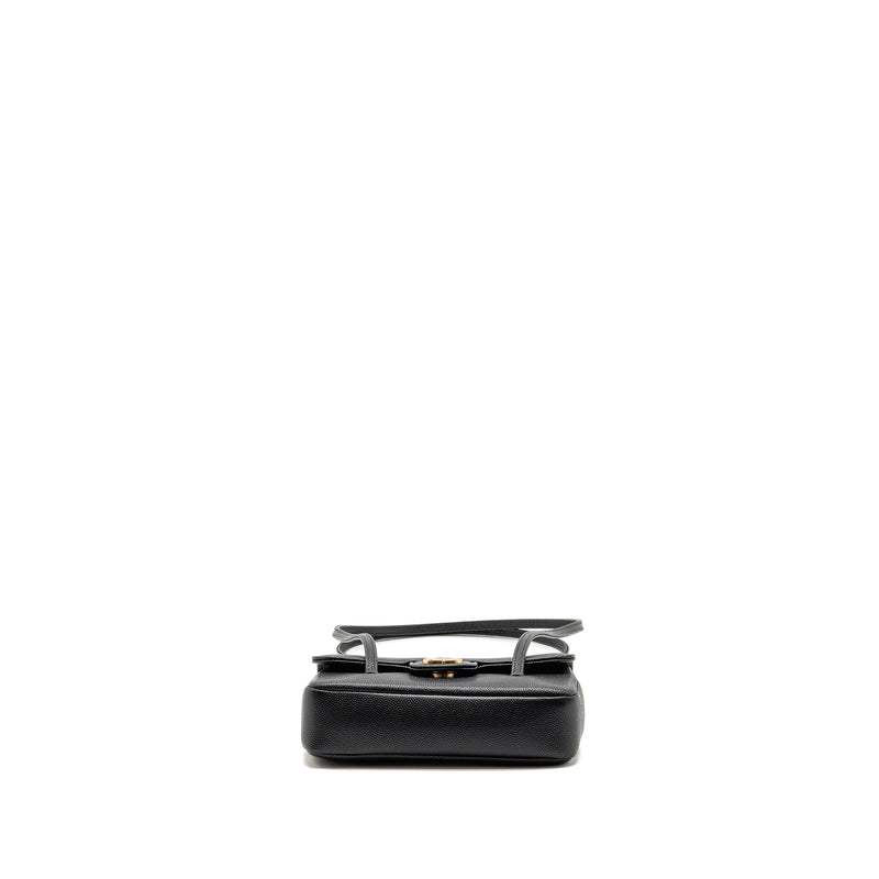 Chanel 26p Preppy Coco Clutch Shoulder Bag Caviar Black GHW (microchip
