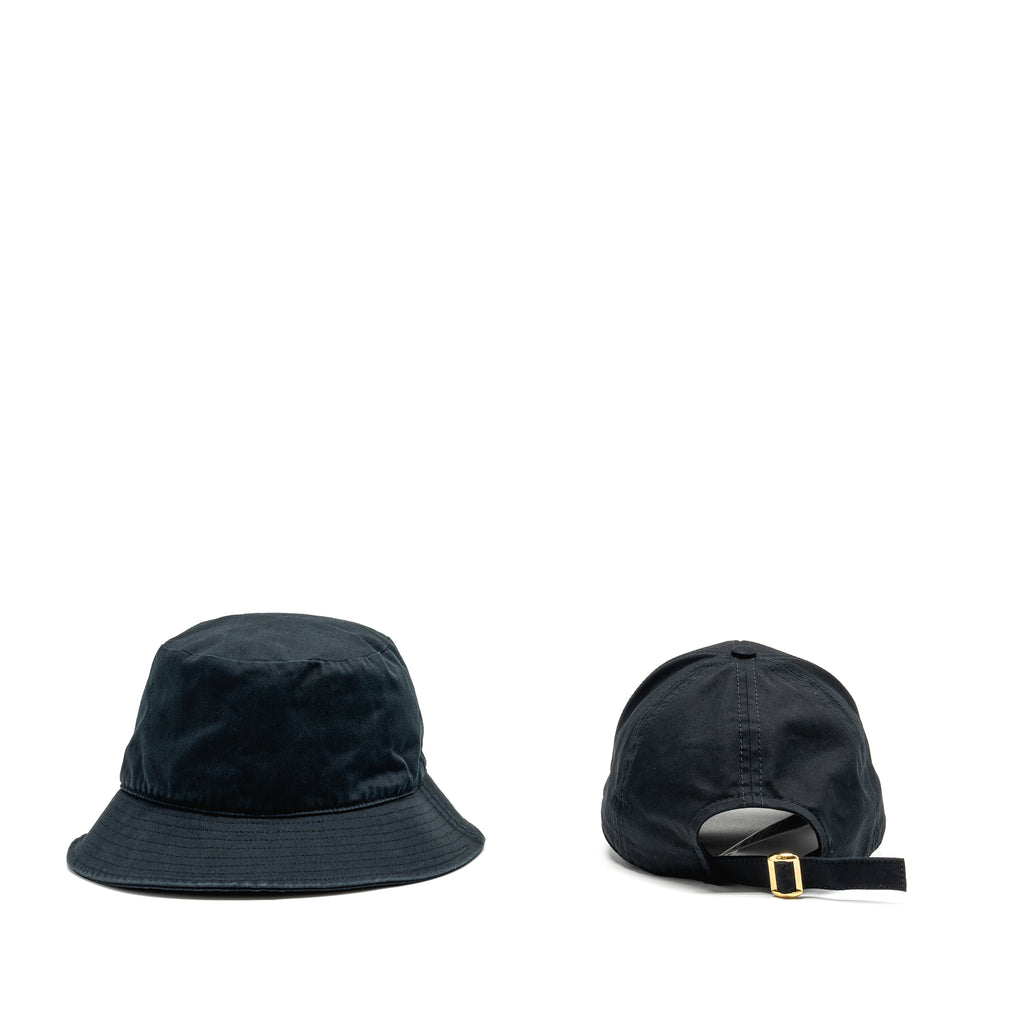 Celine Size S Triomphe Bob and Baseball Cap Cotton Black (Sell in Set)