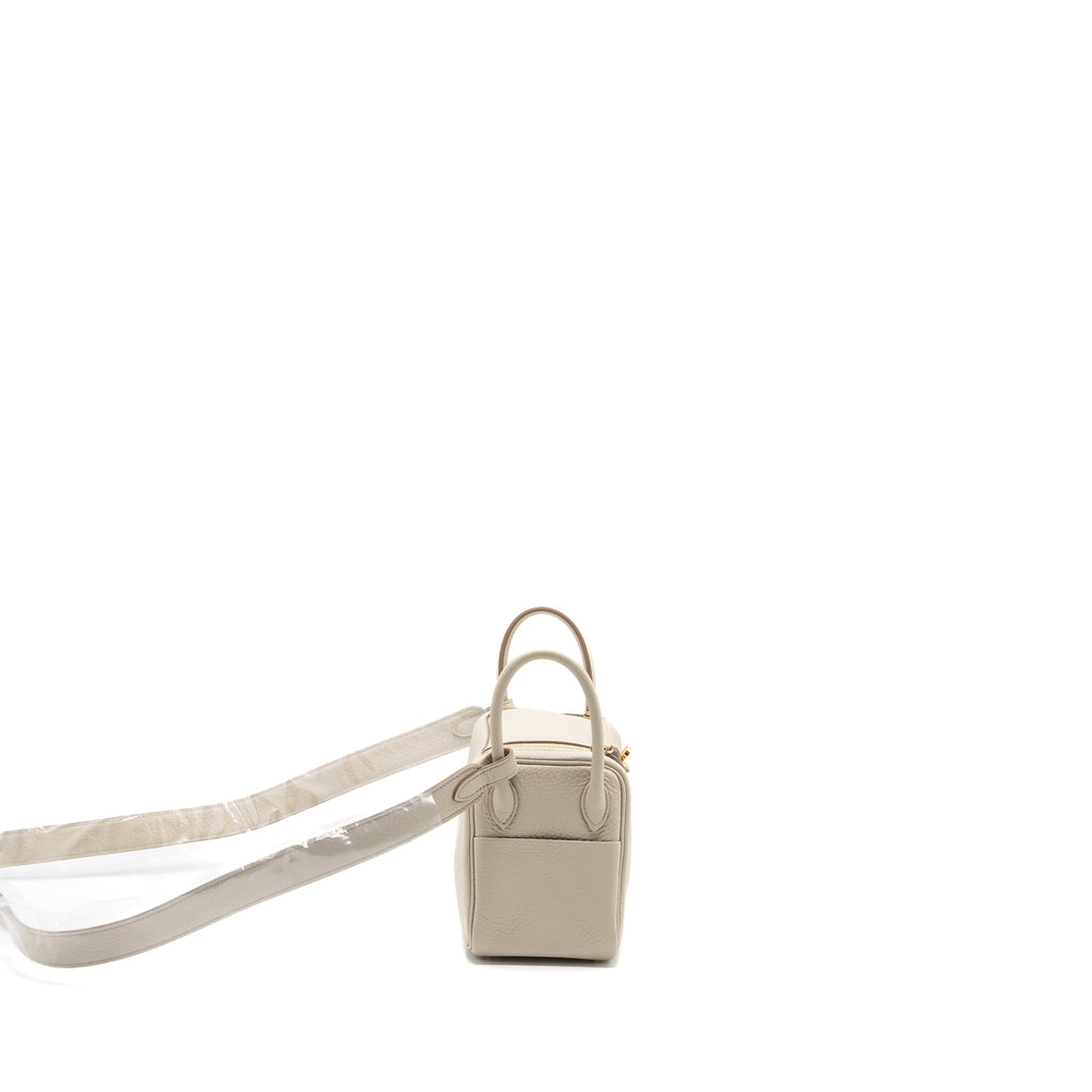 Hermes mini lindy clemence 8L beton GHW stamp U