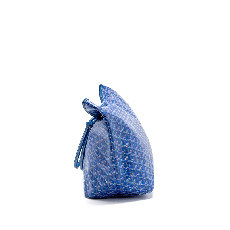 Goyard Saint Louis GM Tote Bag Goyardine Canvas/Calfskin Leather Blue