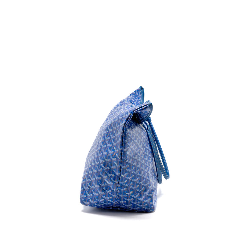 Goyard Saint Louis GM Tote Bag Goyardine Canvas/Calfskin Leather Blue