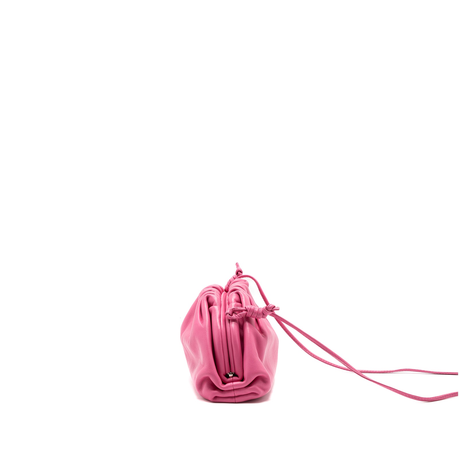 Bottega Veneta Mini Pouch Calfskin Pink SHW Bottega Veneta Mini Pouch Calfskin Pink SHW