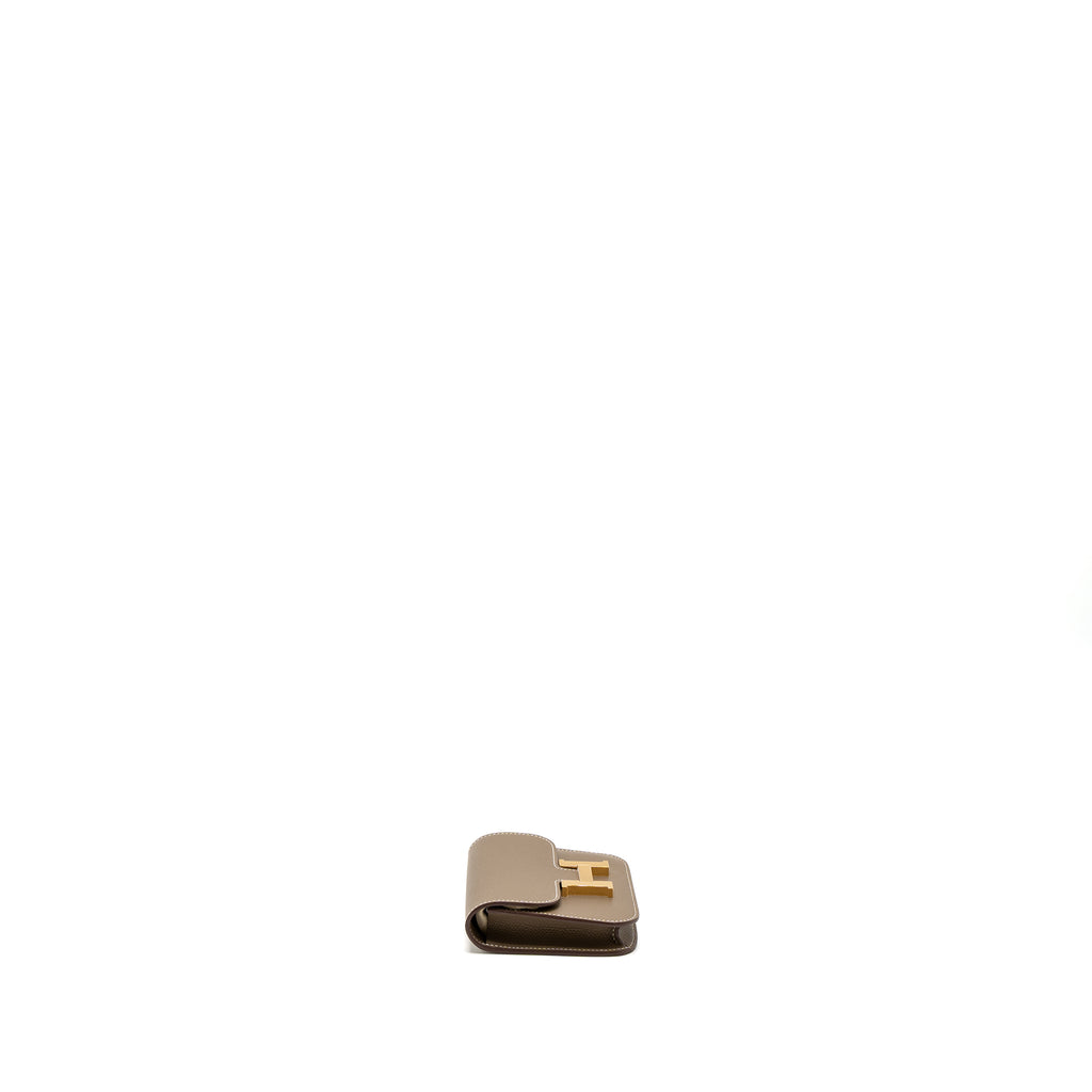 Hermes Constance Slim Epsom Etoupe GHW Stamp Z