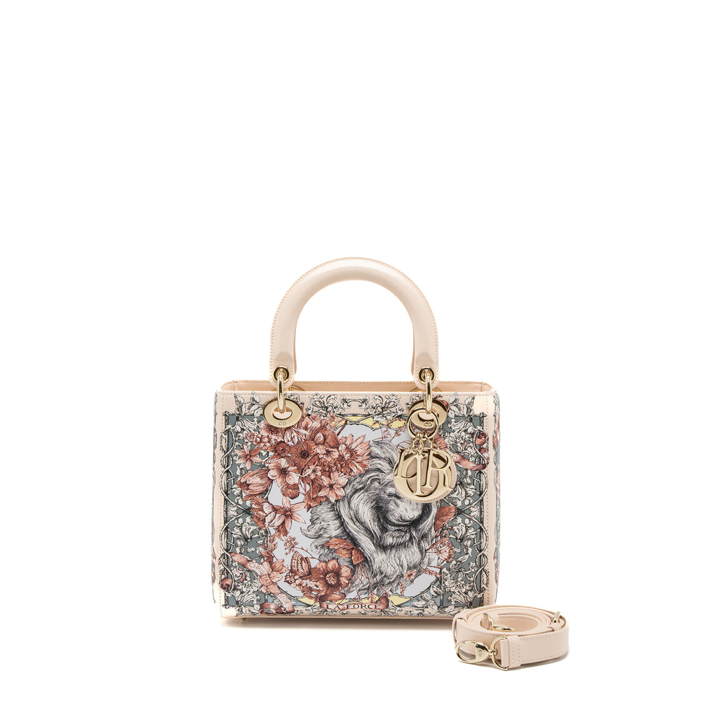 Dior Medium Lady Dior Bag Limited Edition Calfskin Pink/Multicolour LG