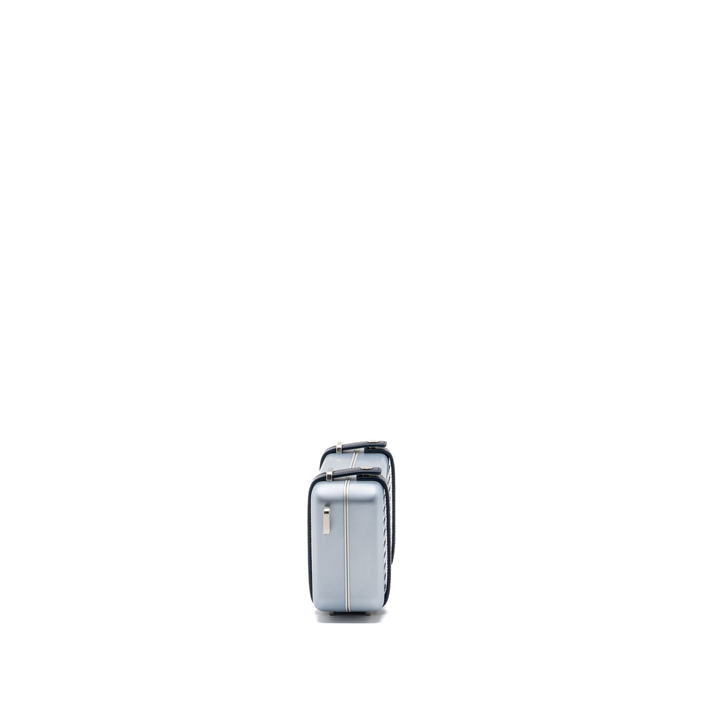 Dior X Rimowa clutch trunk bag aluminium / calfskin silver / black SHW