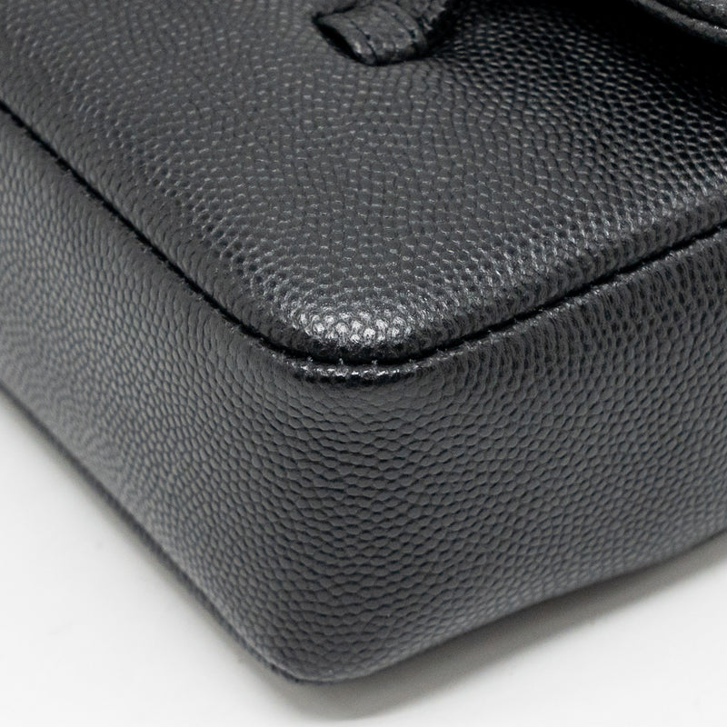 Chanel 26P Preppy Coco Clutch with Leather Strap Grained Shiny Calfski
