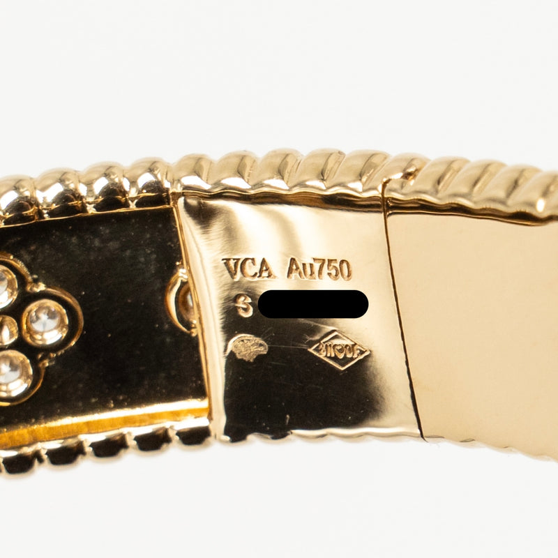 Van Cleef and Arpels Size S Perlée Clovers Bracelet, Small Model Yello