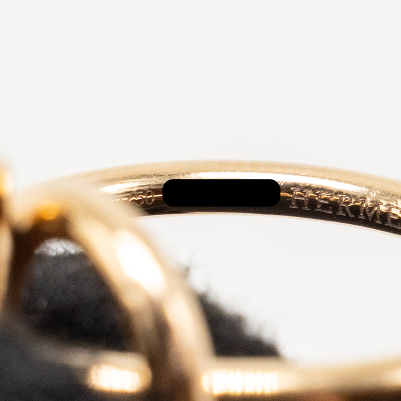Hermes Size 52 Echappee Hermes Ring, Small Model, Rose Gold, Diamonds