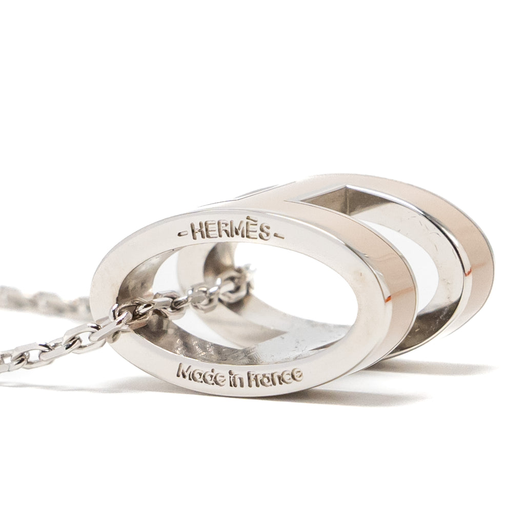 Hermes Pop H Pendant Marron Glace SHW