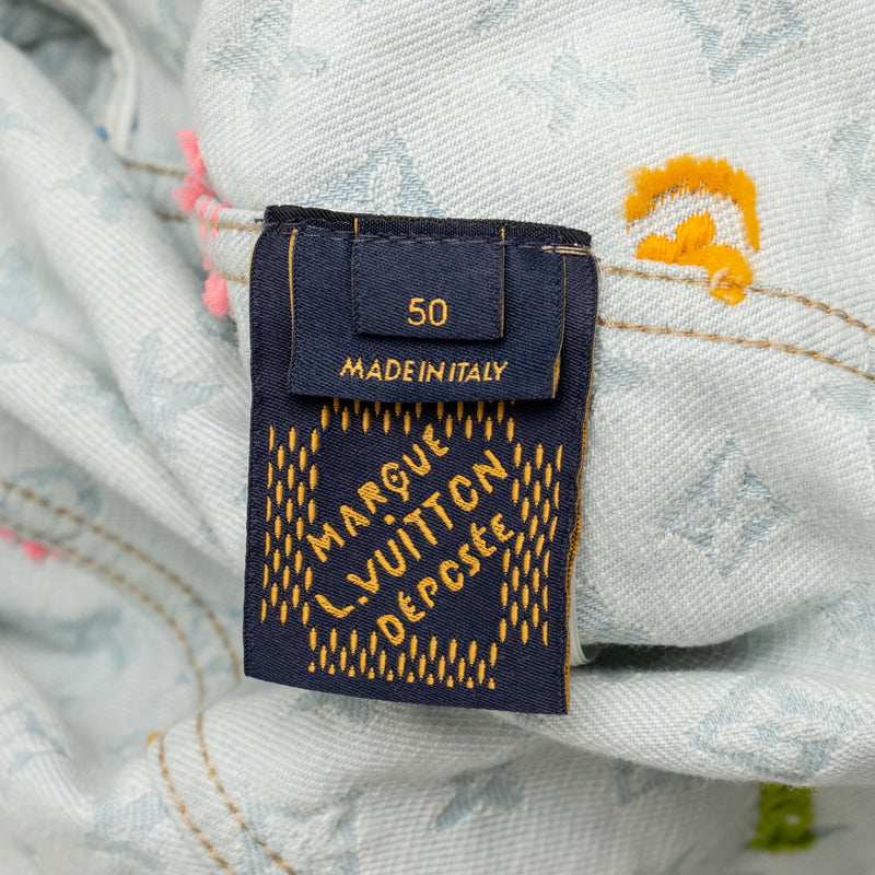 Louis Vuitton Size 50 Tyler, The Creator Monogram Denim Jacket Cotton/