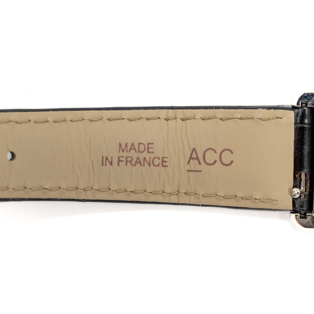 Cartier Tank Must De Cartier Watch Small Model Steel Case With Alligat