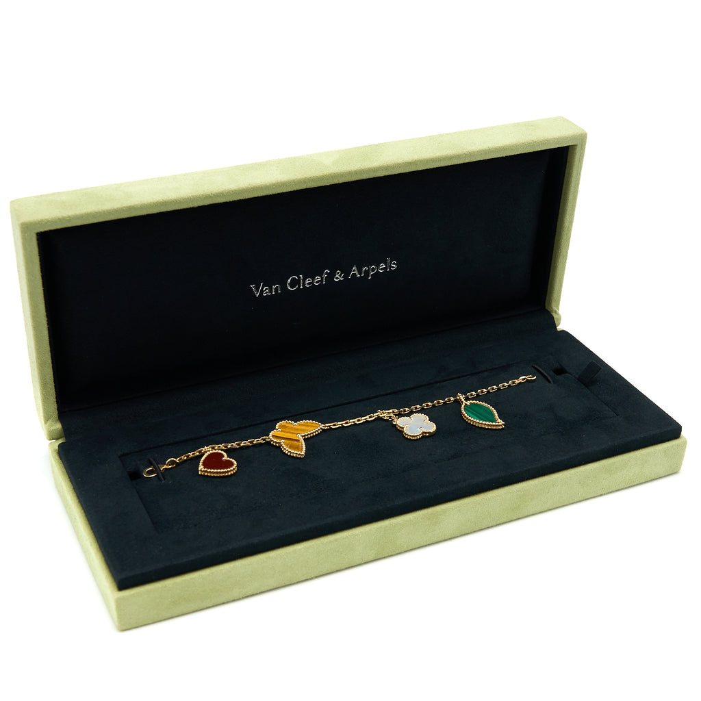 Van Cleef & Arpels Lucky Alhambra 4-Motif Bracelet Yellow Gold
