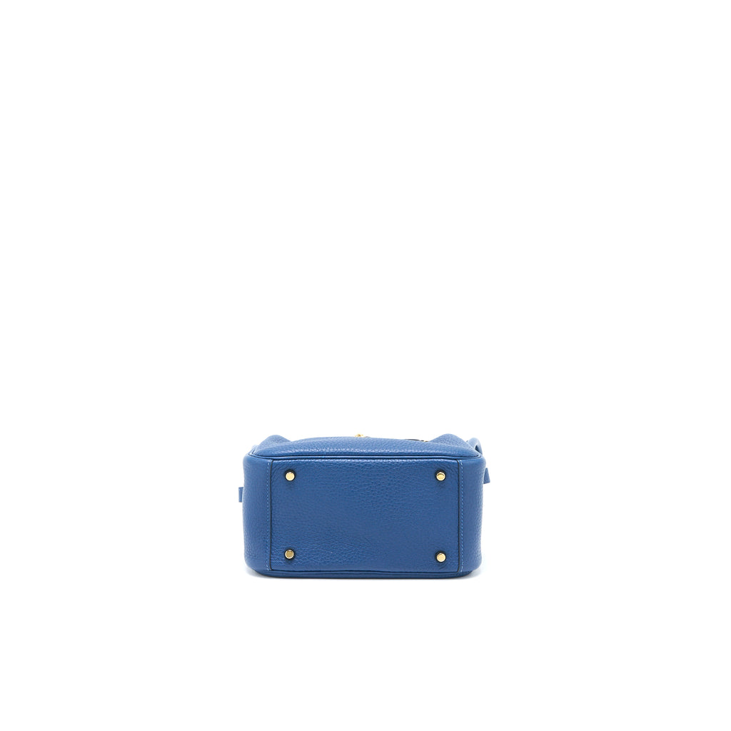 Hermes Mini Lindy Clemence Deep Blue GHW Stamp Y