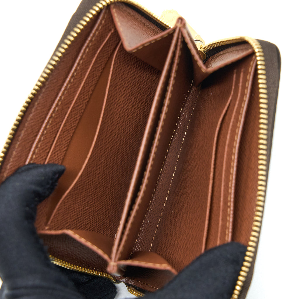 Louis Vuitton Zippy Collins Purse Monogram Canvas GHW