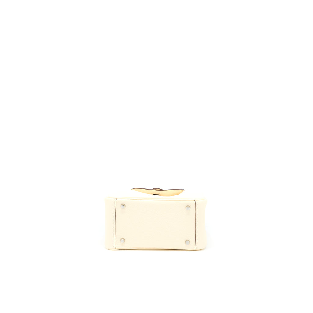 Hermes Mini Lindy Clemence Nata Multicolour Strap SHW Stamp U